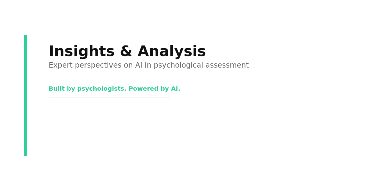 AI Psychology Report Writer Software for Assessment Psychologists